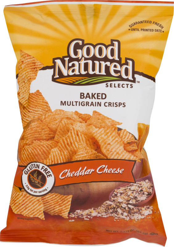 Good Natured Selects Baked Multigrain Crisps Cheddar Cheese Good ...