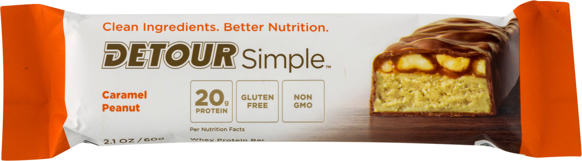 Detour Simple Whey Protein Bar Caramel Peanut Detour(733913010209 ...