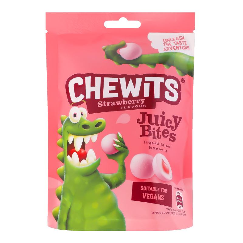 Конфеты жевательные Strawberry Juicy Bites Chewits д/п 115г Chewits ...