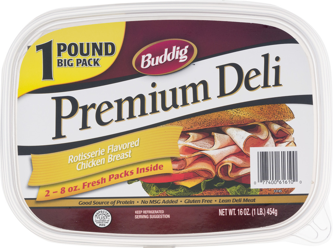 Buddig Premium Deli Rotisserie Flavored Chicken Breast Buddig ...