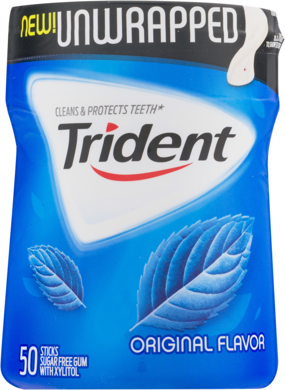 Trident Sugar Free Gum Original Flavor - 50 CT Trident(12546006064 ...