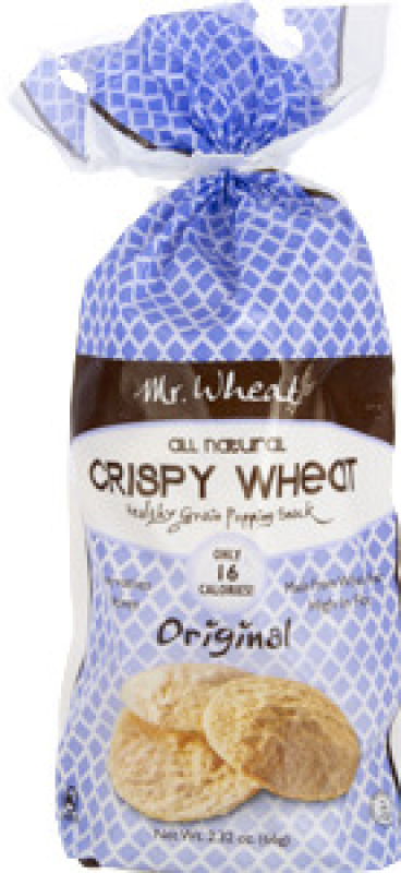 Mr. Wheat All Natural Crispy Wheat Original Healthy Grain Popping Snack ...