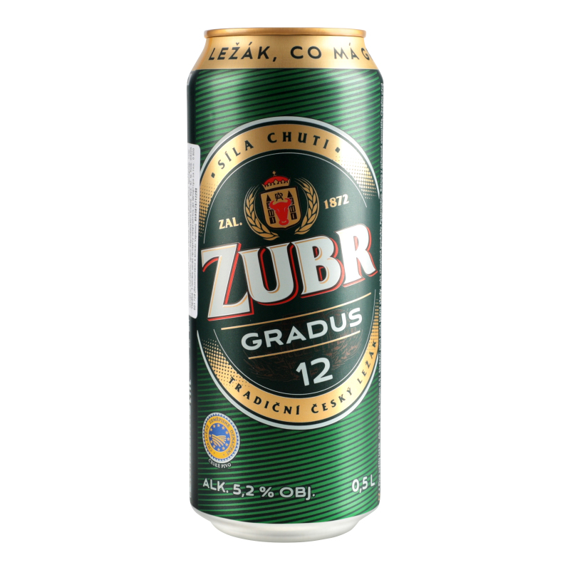 Пиво 0.5л 5.2% светлое фильтрованное пастеризованное Gradus Zubr ж/б Zubr(8593875712298): купить ...