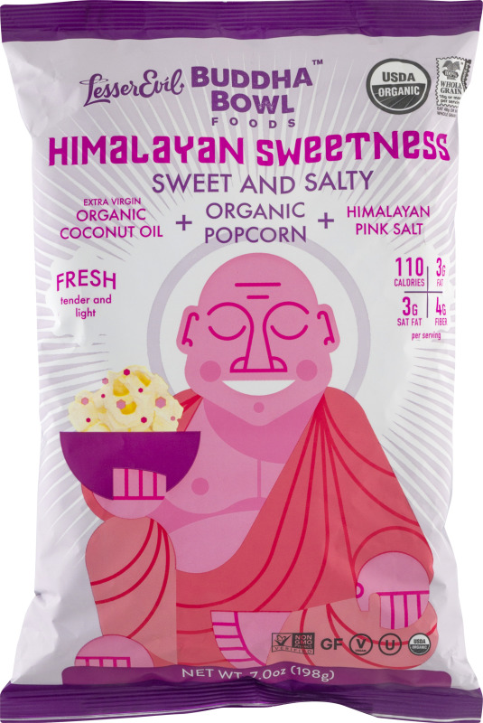 Lesser Evil Buddha Bowl Foods Himalayan Sweetness Organic Popcorn ...