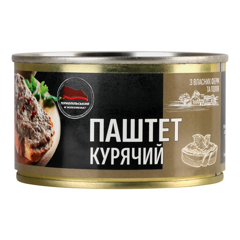 Паштет куриный Тернопільський м'ясокомбінат ж/б 225г Тернопільський м ...