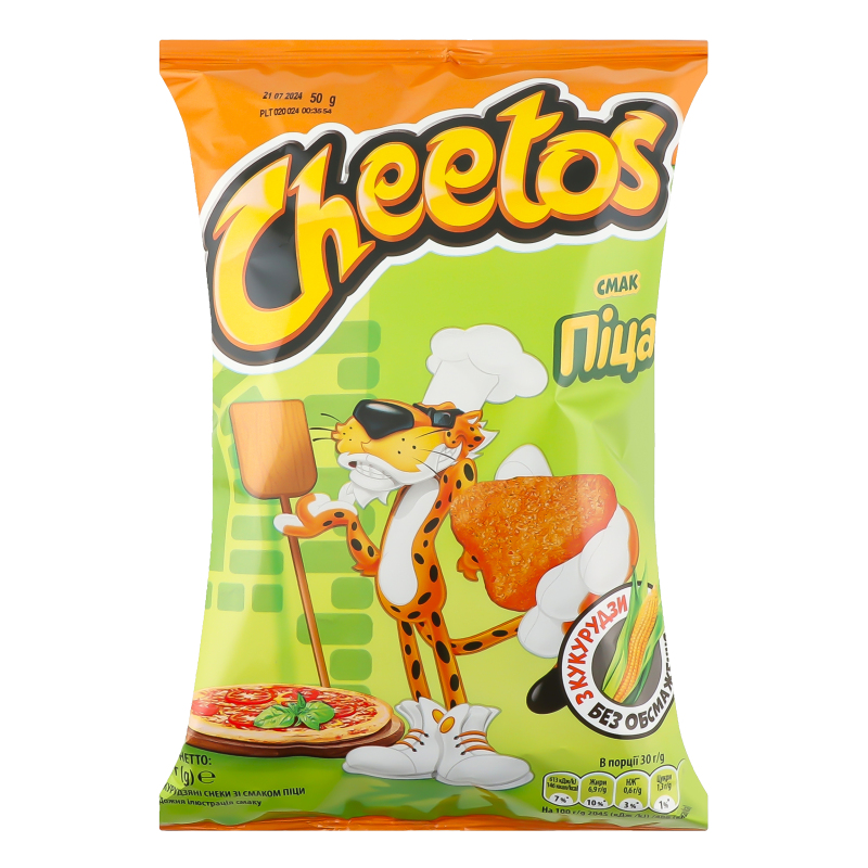 Палочки кукурузные Пицца Cheetos м/у 50г Cheetos(4823063125659): купить ...