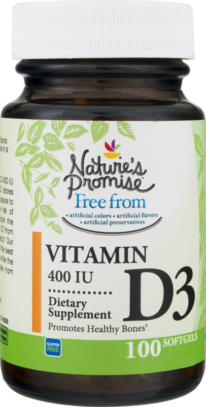 Nature's Promise 400IU Vitamin D3 - 100 CT Nature's Promise(41520057501 ...