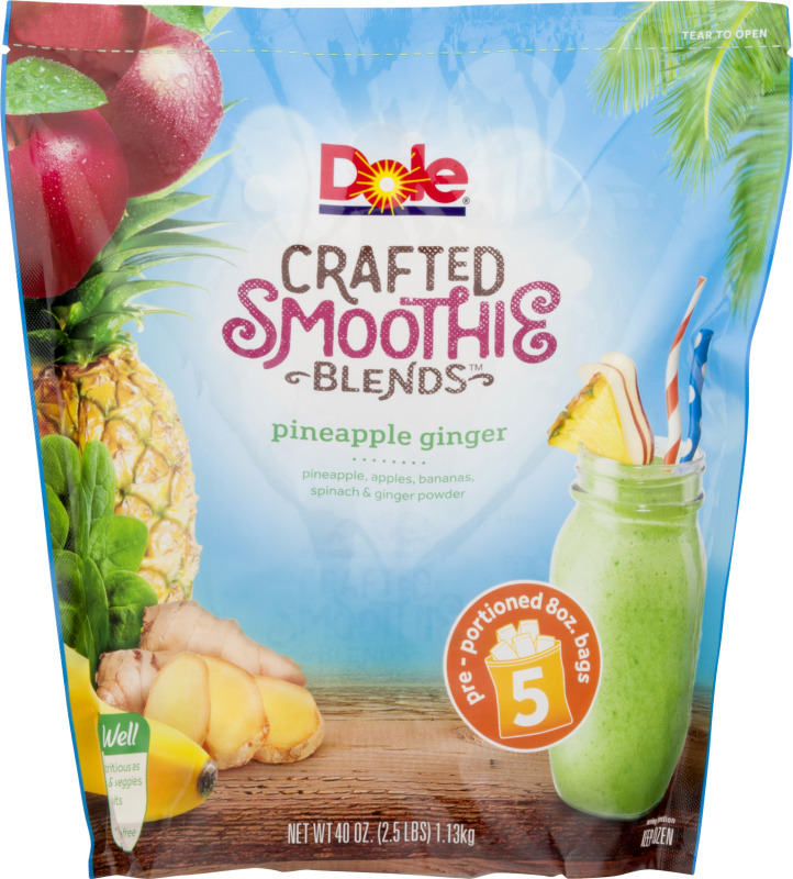Dole Crafted Smoothie Blends Pineapple Ginger Dole(71202003052 ...
