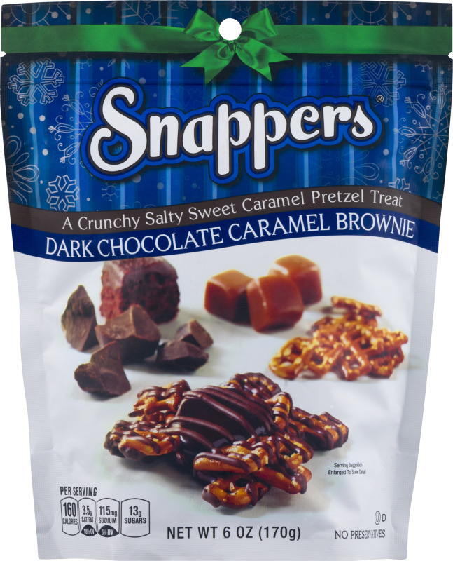 Snappers Caramel Pretzels Dark Chocolate Caramel Brownie Snappers ...