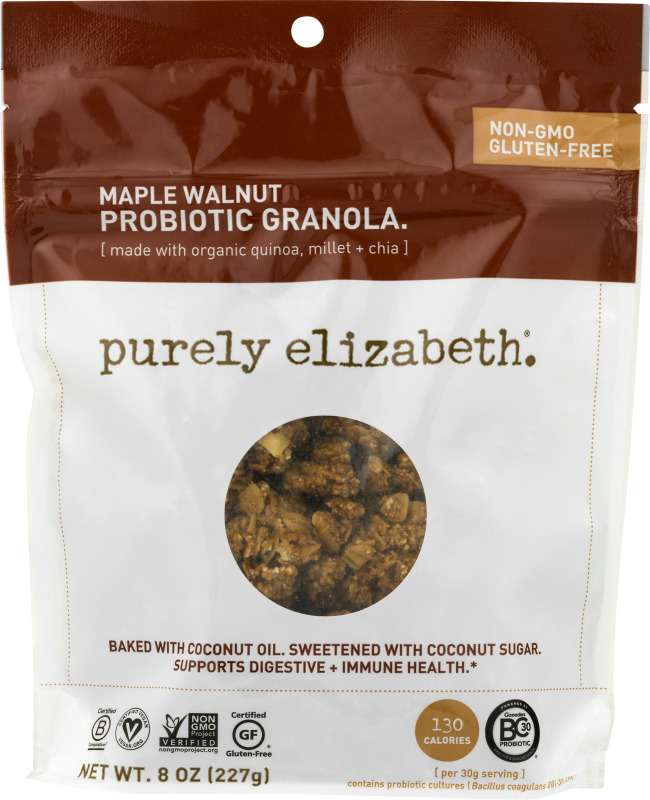 Purely Elizabeth Probiotic Granola Maple Walnut Purely Elizabeth ...