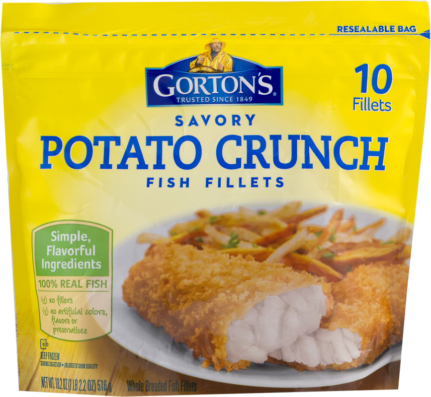 Gorton's Savory Potato Crunch Fish Fillets - 10 CT Gorton's(44400153409 ...