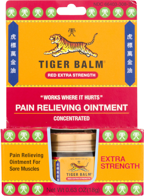 Tiger Balm Red Extra Strength Pain Relieving Ointment Concentrated ...