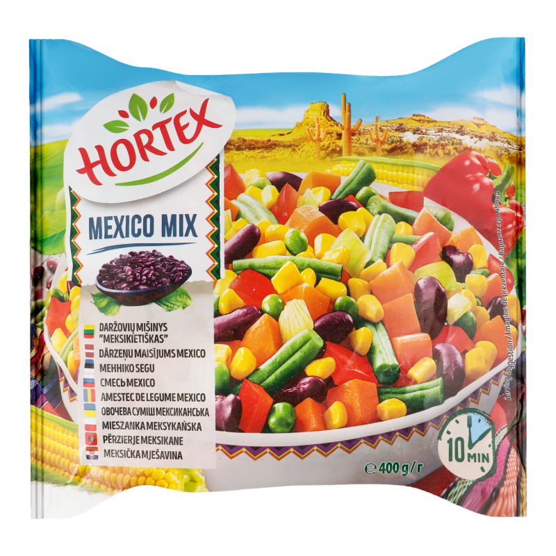Смесь овощная быстрозамороженная Mexico mix Hortex м/у 400г Hortex ...