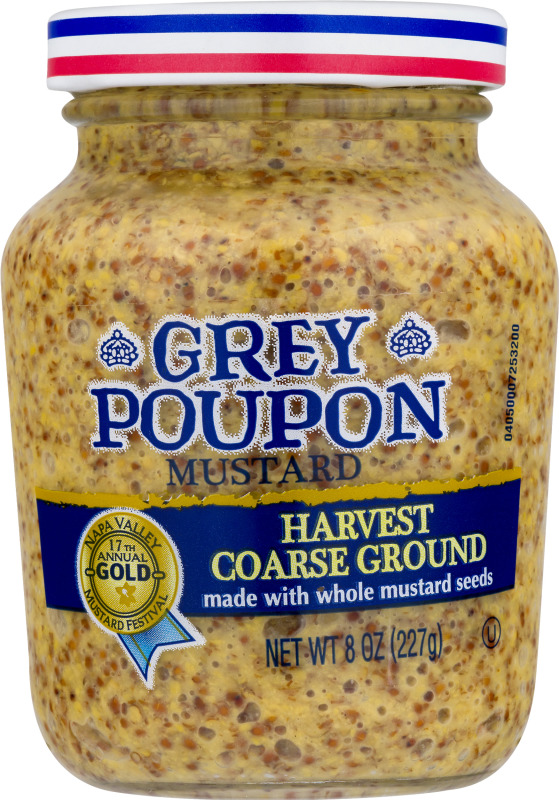 Grey Poupon Mustard Harvest Coarse Ground Grey Poupon(54400001792 ...