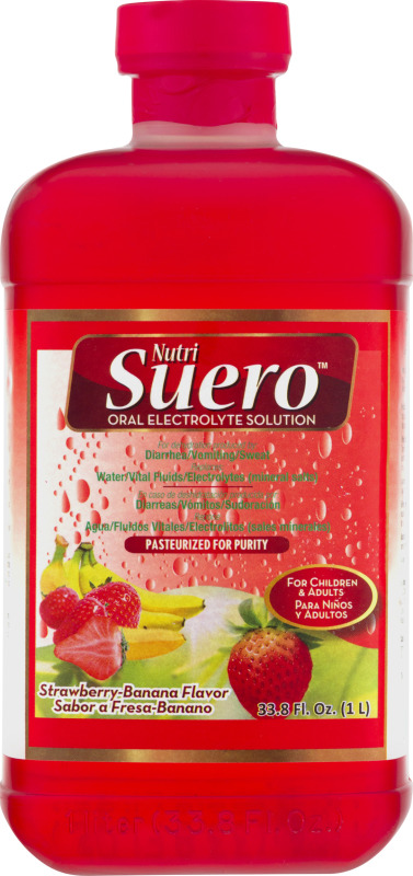 Nutri Suero Oral Electrolyte Solution Strawberry-Banana Nutri Suero ...