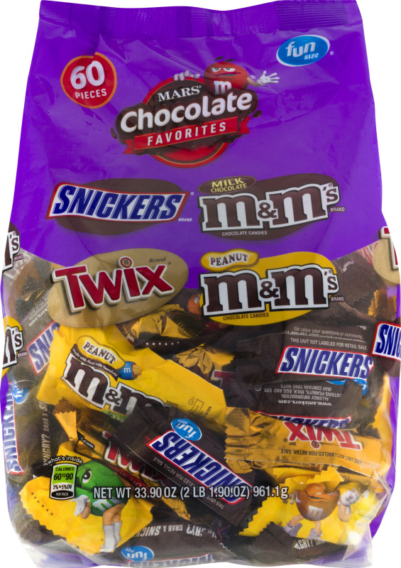 Mars Chocolate Favorites Fun Size Variety Pack - 60 CT Mars(40000496427 ...