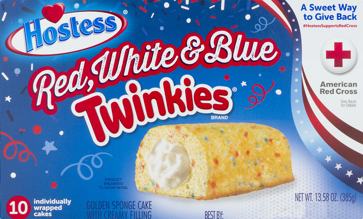 Hostess Twinkies Red, White & Blue - 10 CT Hostess(888109111502 ...