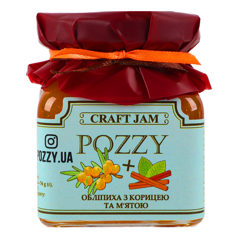 Джем Облепиха с корицей и мятой Pozzy с/б 130г Pozzy: купить в интернет ...
