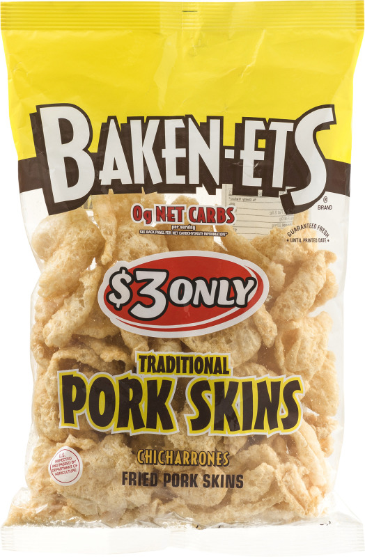 Baken-Ets Fried Pork Skins Traditional Flavor Baken-Ets(28400169110 ...