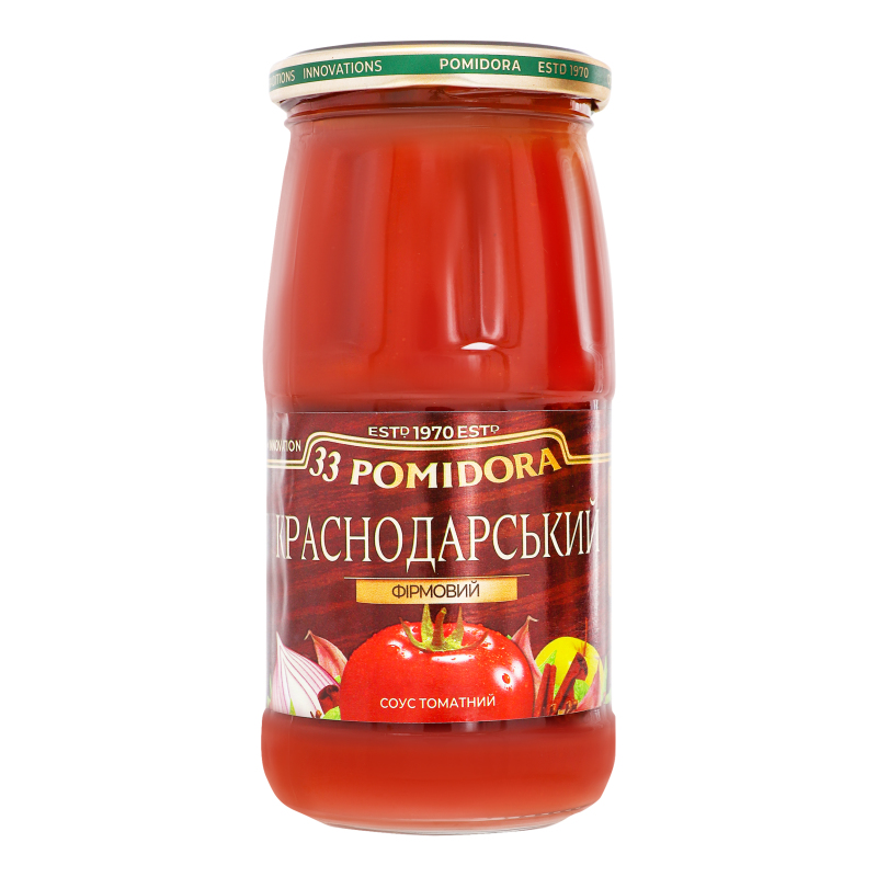 Соус томатный Краснодарский фирменный Pomidora с/б 480г Помідора ...