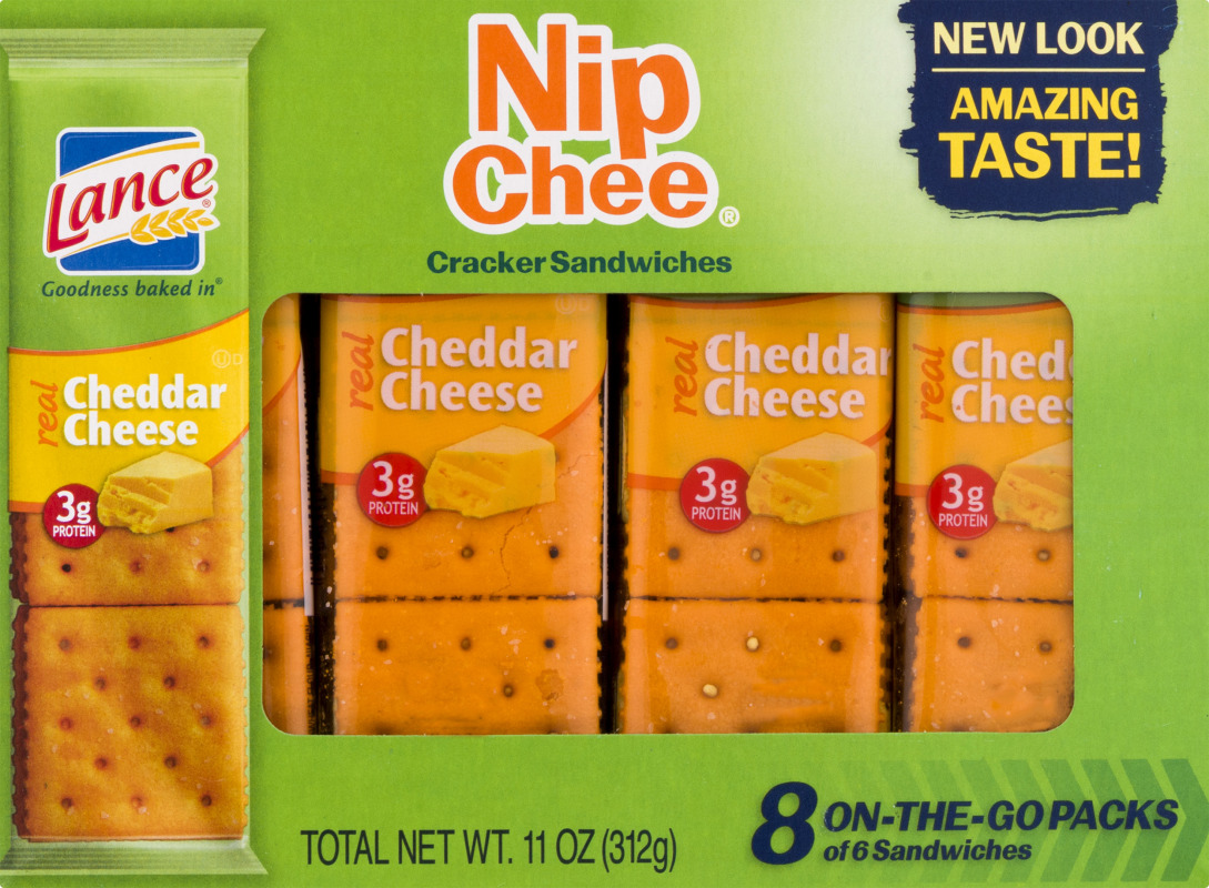 Lance Nip Chee Cracker Sandwiches Cheddar Cheese - 8 PK Lance ...