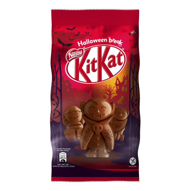 Шоколад молочный с начинкой с какао-порошком Halloween break Kit Kat м ...