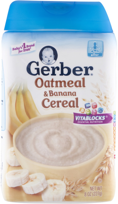 Gerber Oatmeal & Banana Cereal Gerber(15000070113): customers reviews ...