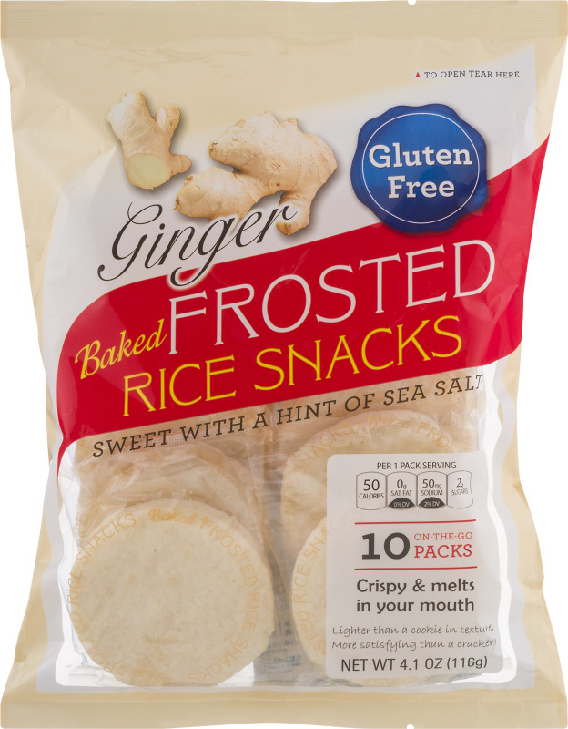 Kameda Baked Frosted Rice Snacks On-The-Go Packs Ginger - 10 CT Kameda ...