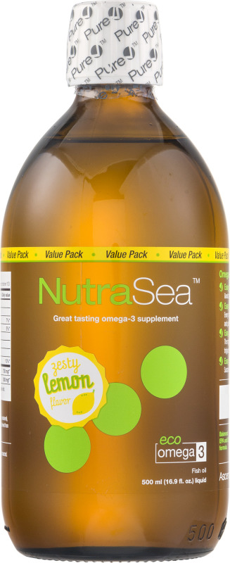 NutraSea Omega-3 Supplement Zesty Lemon Flavor NutraSea(850652000091 ...