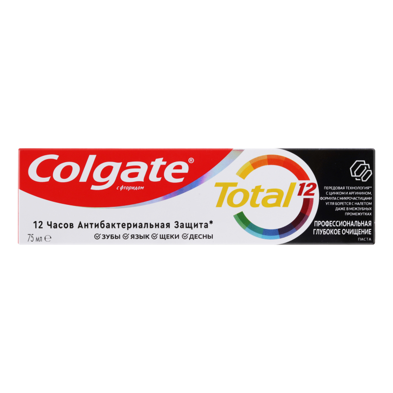 Паста зубная Глубокое очищение Профессиональная Total 12 Colgate 75мл ...