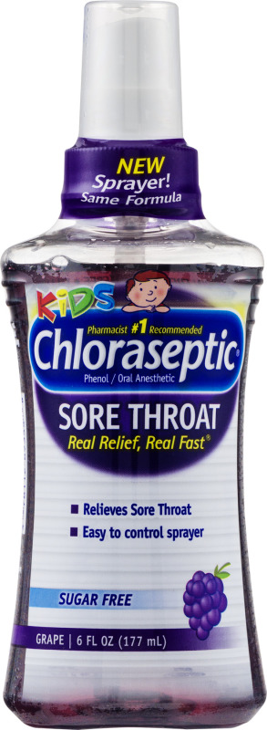 Chloraseptic Kids Sore Throat Oral Anesthetic Grape Chloraseptic ...