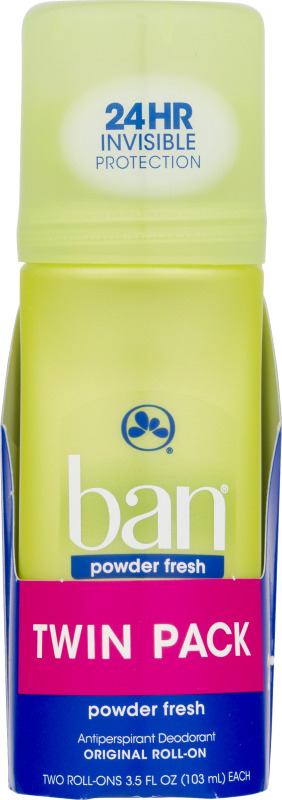 Ban Invisible Solid Antiperspirant Deodorant Powder Fresh - 2 PK Ban ...