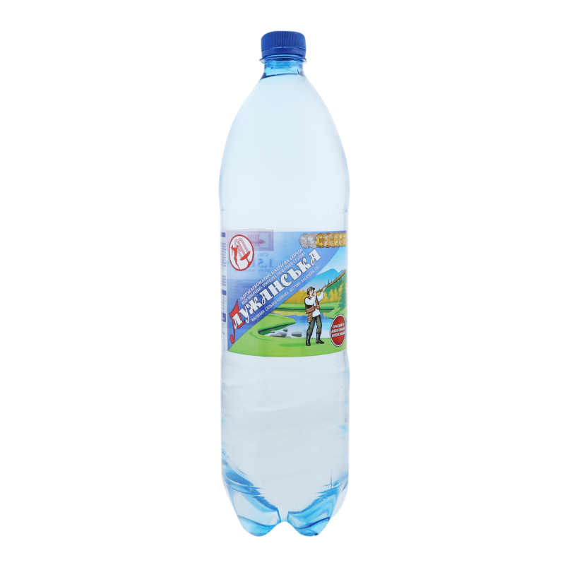 Вода мінеральна газована Лужанська п/пл 1,5л Лужанська-7 4820001830064 ...