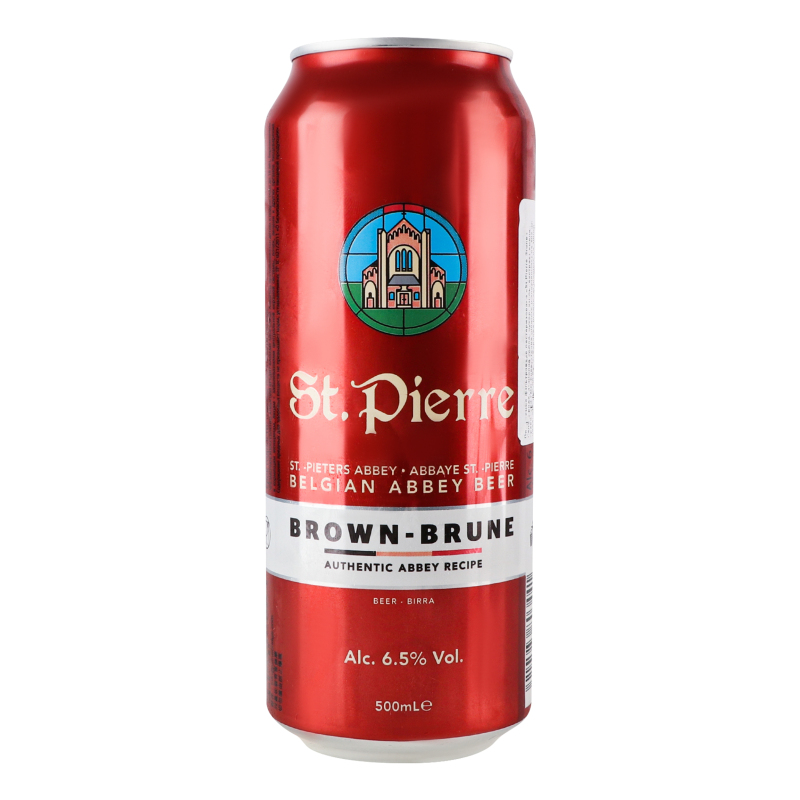Пиво 0.5л 6.5% темное фильтрованное пастеризованное Brune St.Pierre ж/б ...
