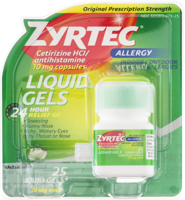 Zyrtec Allergy 10mg Liquid Gels - 25 CT Zyrtec(300450204257): customers ...