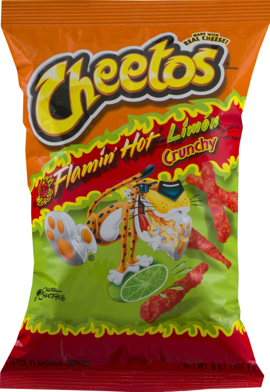 Cheetos Flamin' Hot Limon Crunchy Cheese Flavored Snacks Cheetos ...