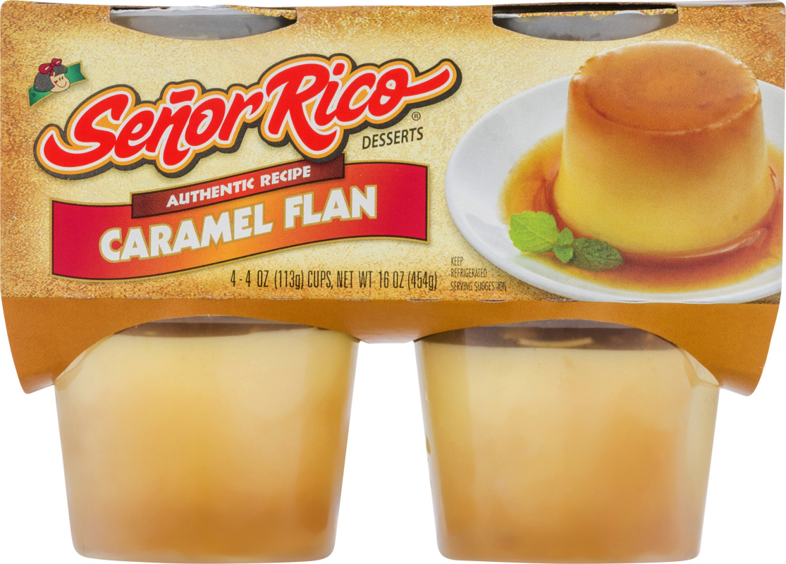Senor Rico Desserts Caramel Flan - 4 PK Senor Rico(44276056101 ...