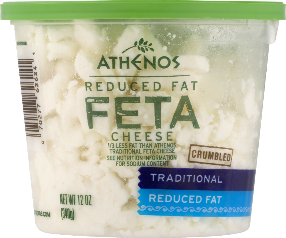 Athenos Reduced Fat Feta Cheese Crumbled Traditional Athenos ...