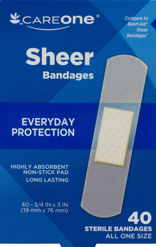 Careone Bandages Sheer 40 Ct Careone41520863287 Customers Reviews Listexonline