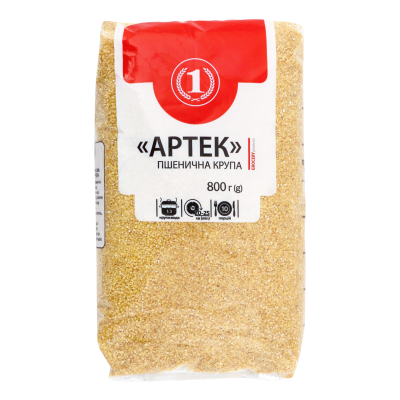 Крупа пшеничная Артек ТМ №1 м/у 800г ТМ №1(14823096509843): купить в ...