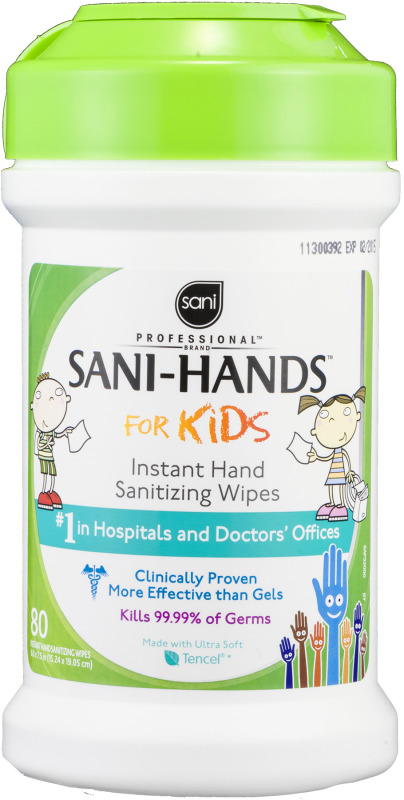 Sani Professional Sani-Hands for Kids Instant Hand Sanitizing Wipes ...