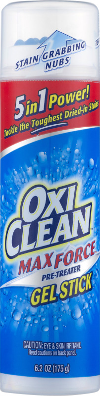 Oxi Clean Max Force Pre-Treater Gel Stick OxiClean(757037513552 ...