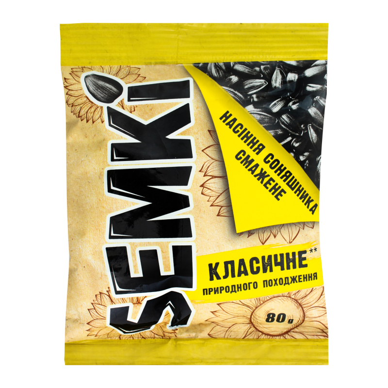 Семена подсолнечника жареные Классические Semki м/у 80г Semki ...