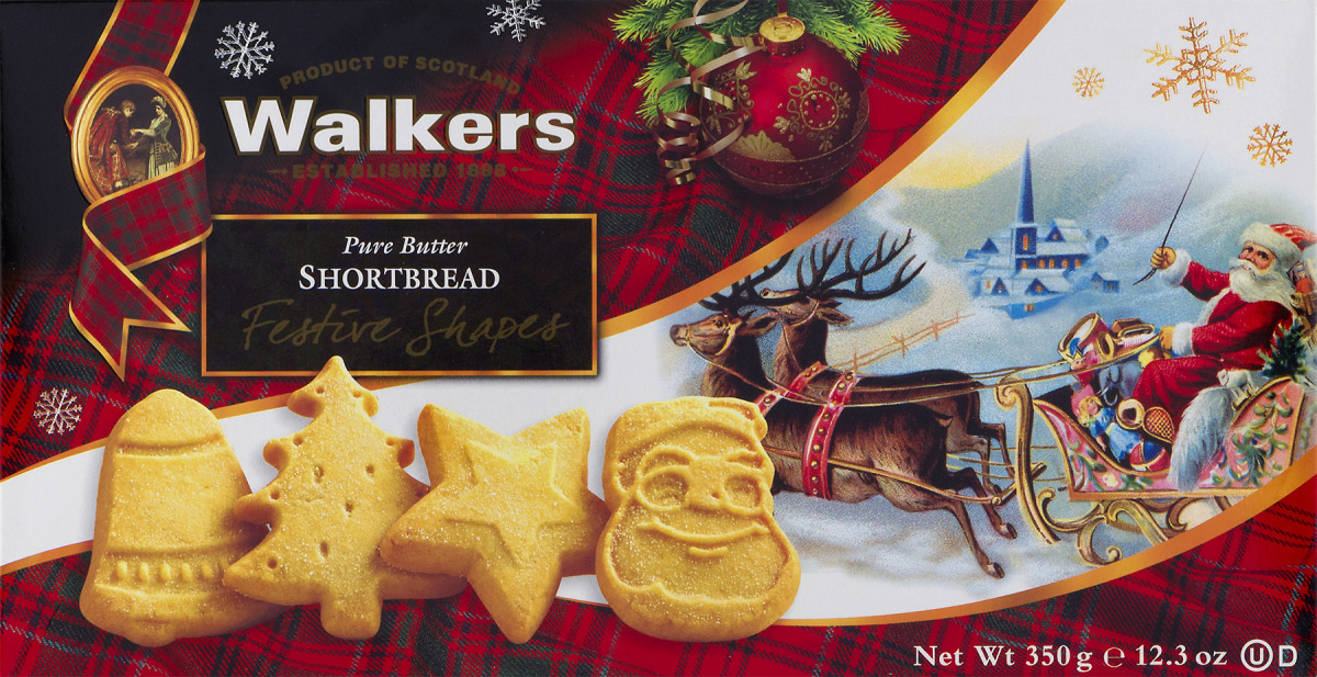Walkers Pure Butter Shortbread Festive Shapes Walkers(39047015418 ...