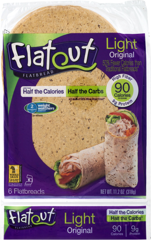 Flatout Flatbread Light Original - 6 CT Flatout(688339923193 ...