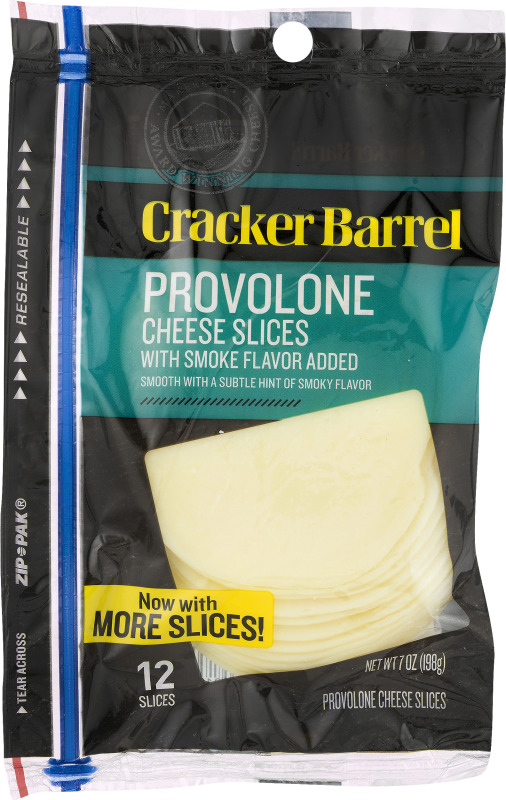 Cracker Barrel Cheese Slices Provolone - 12 CT Cracker Barrel ...