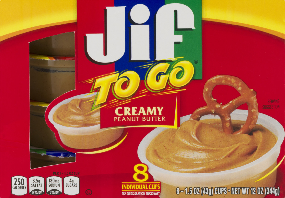 Jif To Go Creamy Peanut Butter - 8 CT Jif(51500241363): customers ...