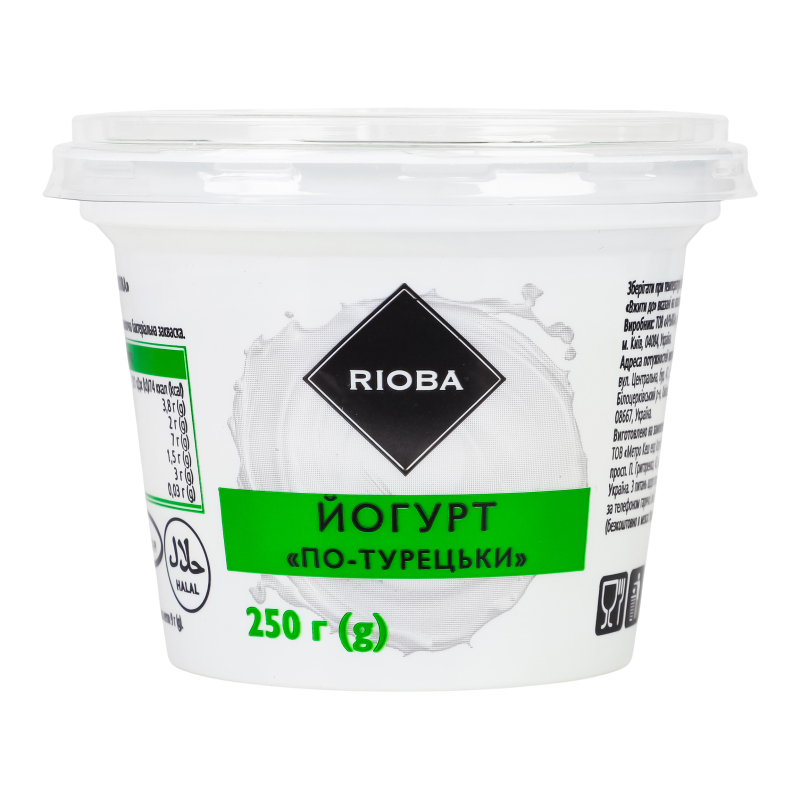 Йогурт По-турецки Rioba ст 250г RIOBA(4820293126012): купить в интернет ...