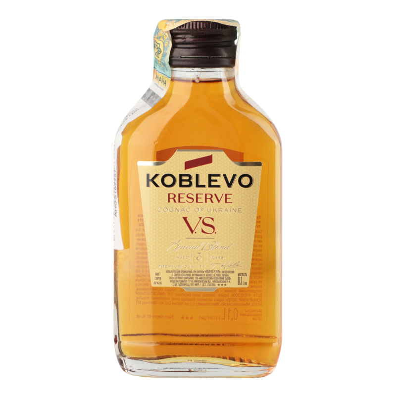 Коньяк 0.1л 40% ординарний 3 зірки V.S. Reserve Koblevo пл Koblevo ...