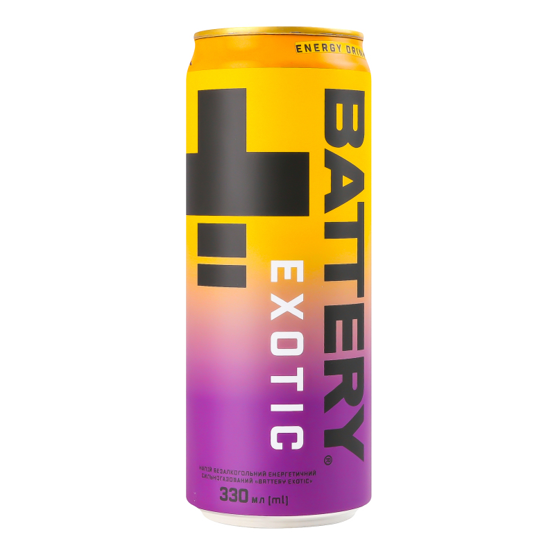 Напиток энергетический безалкогольный сильногазированный Exotic Battery ...